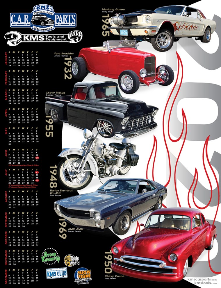 Now Available: 2020 KMS Car Calendar – The Tool Corner
