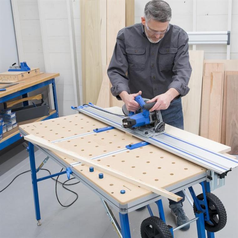 The Kreg Adaptive Cutting System: Track Saw, Folding Project Table ...