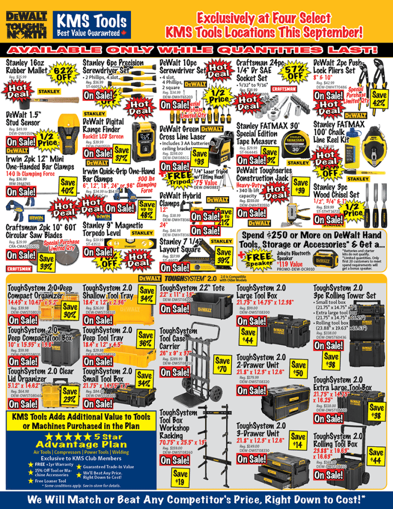 DeWalt 100 Years Events at Select KMS Tools Locations! – The Tool Corner