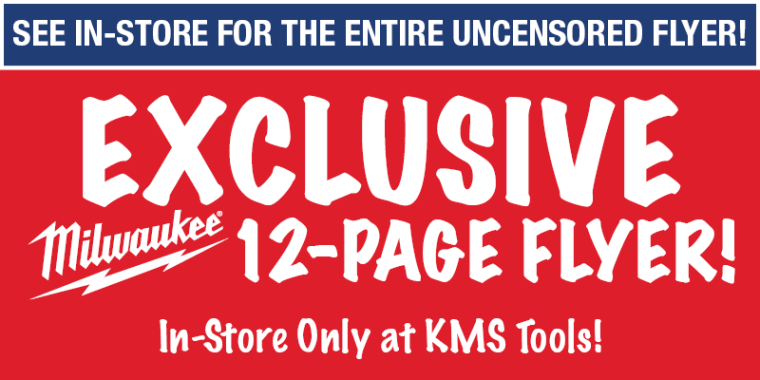 One Day Only Events: Massive Milwaukee Sales at KMS Tools This Spring ...