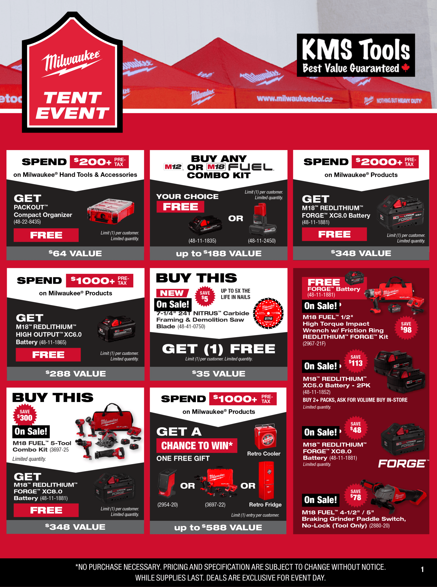 Huge One Day Only Milwaukee Events at KMS Tools! – The Tool Corner