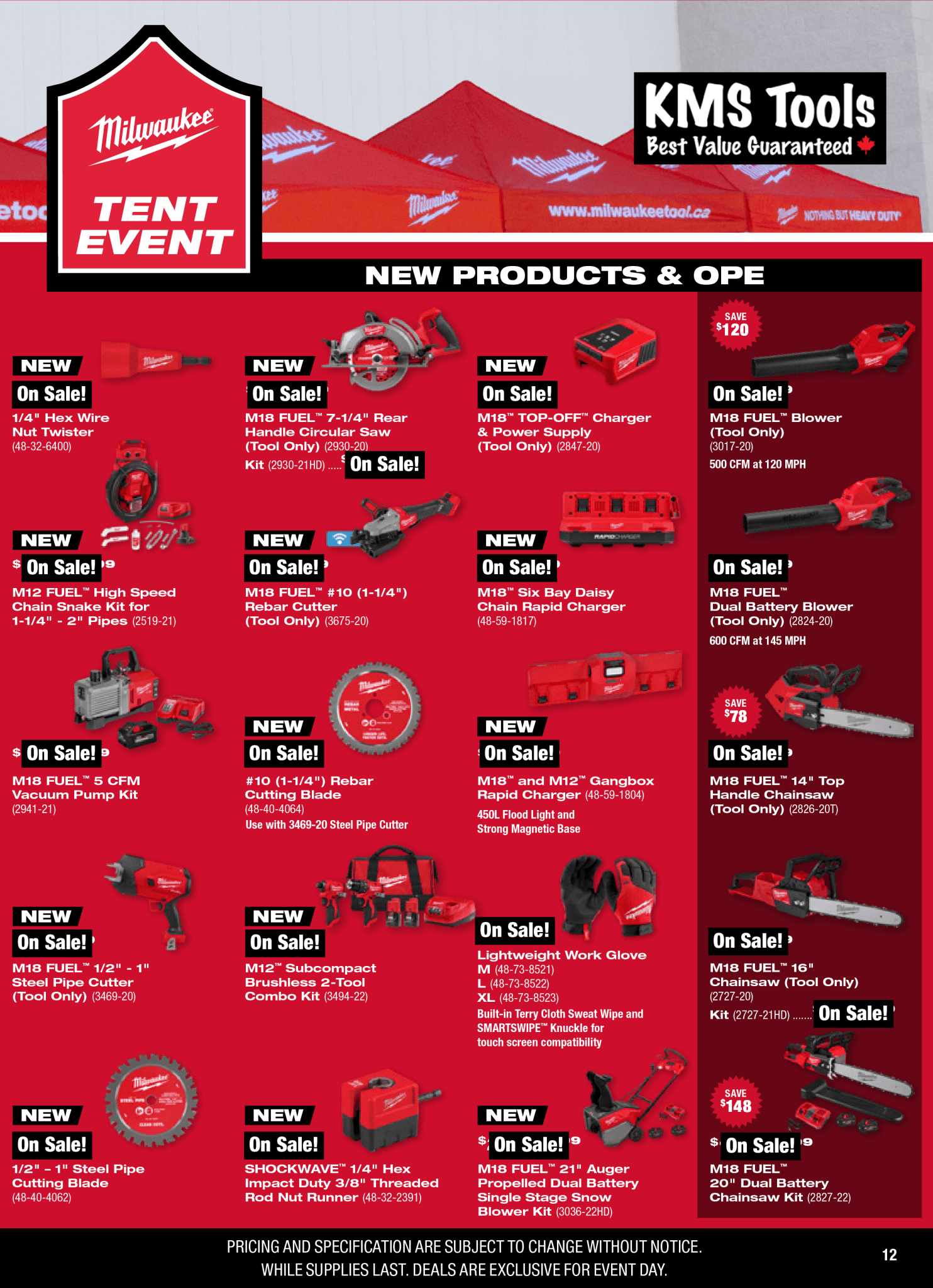 Huge One Day Only Milwaukee Events at KMS Tools! – The Tool Corner