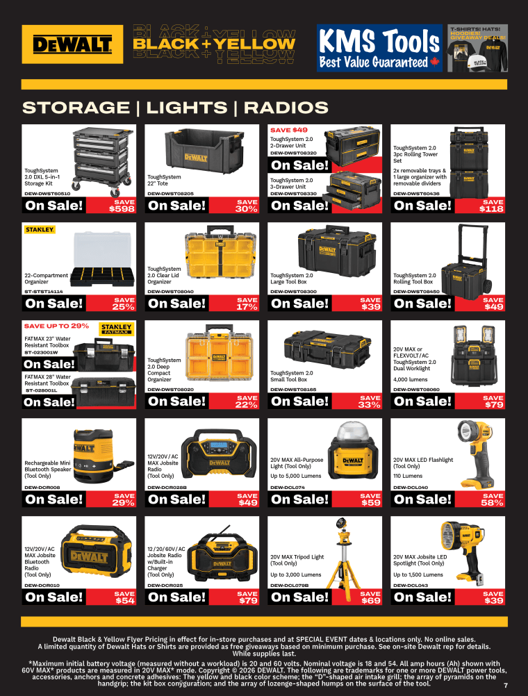 Our DeWalt Events Are Back This Spring at KMS Tools! – The Tool Corner